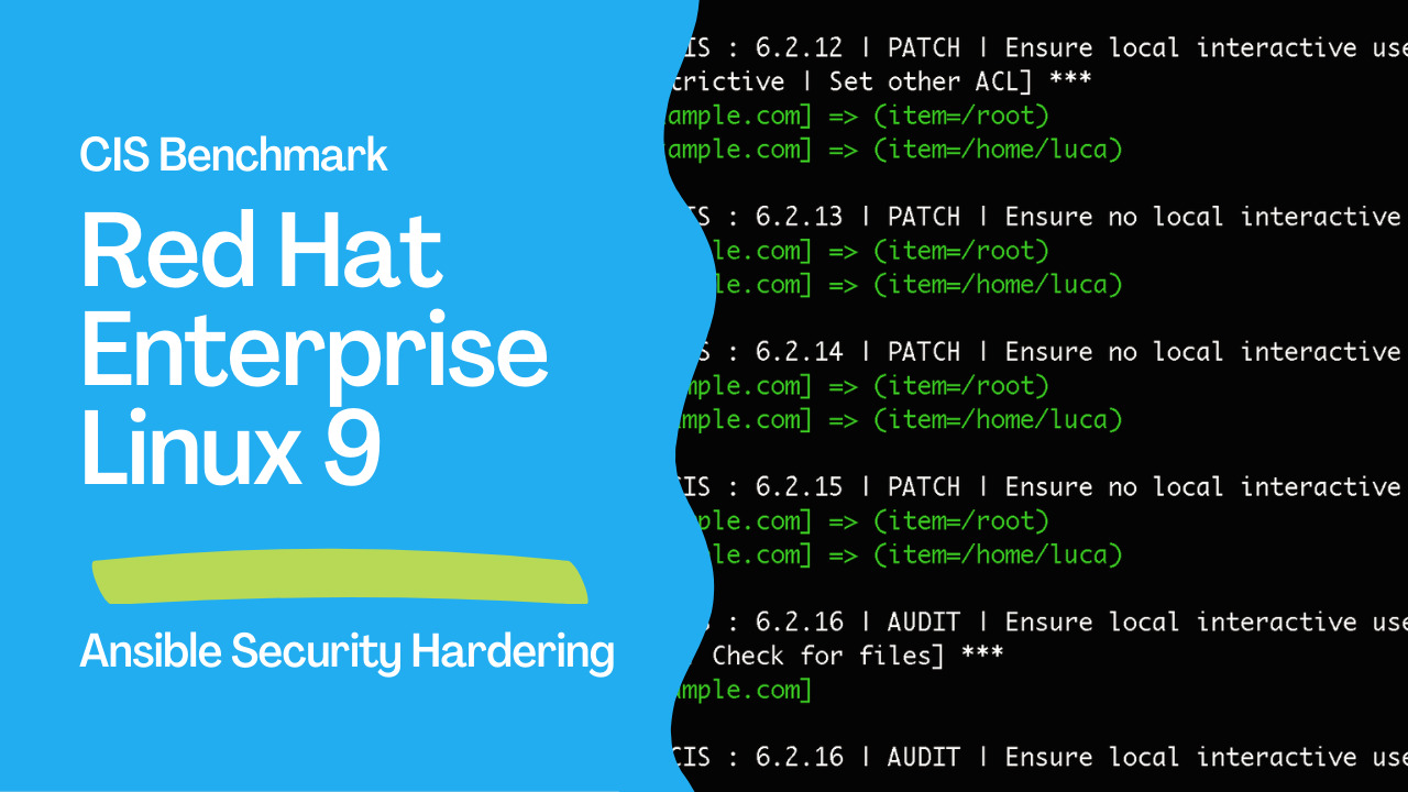 Strengthening Security: Automating CIS Benchmark Hardening for RHEL 9 ... Strengthening Security: Automating CIS Benchmark Hardening for RHEL 9 ...